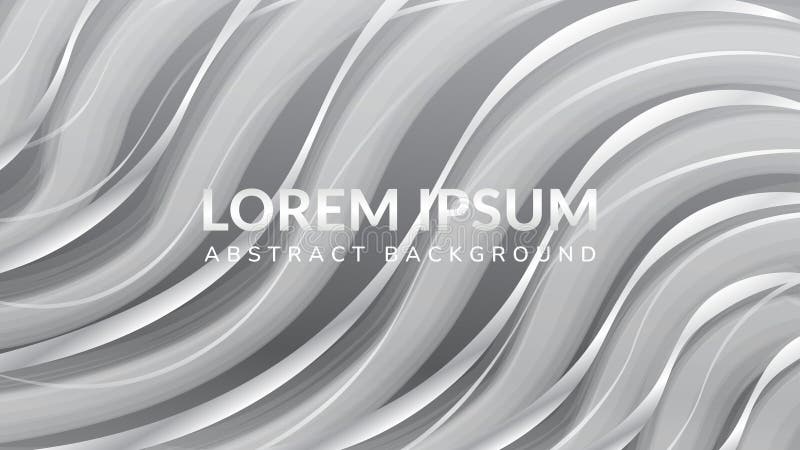 Abstract Soft Gray Waves Background Stock Illustration - Illustration ...