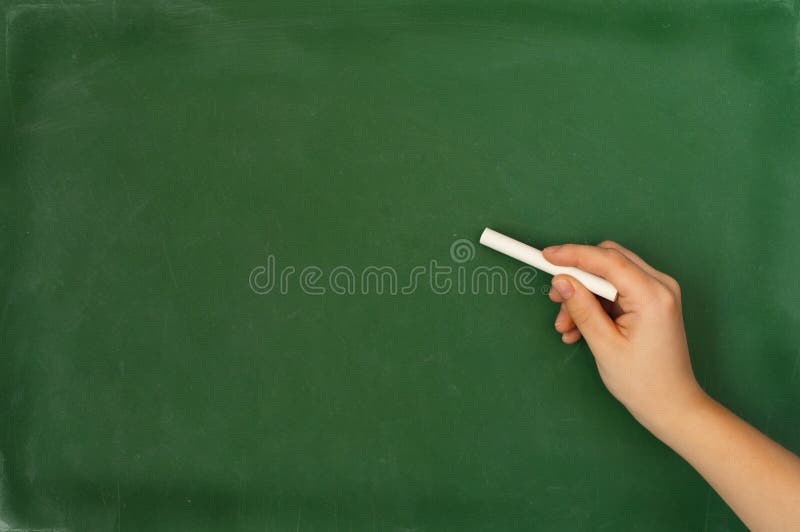 Chalk board stock image. Image of lesson, green, hold - 18502081