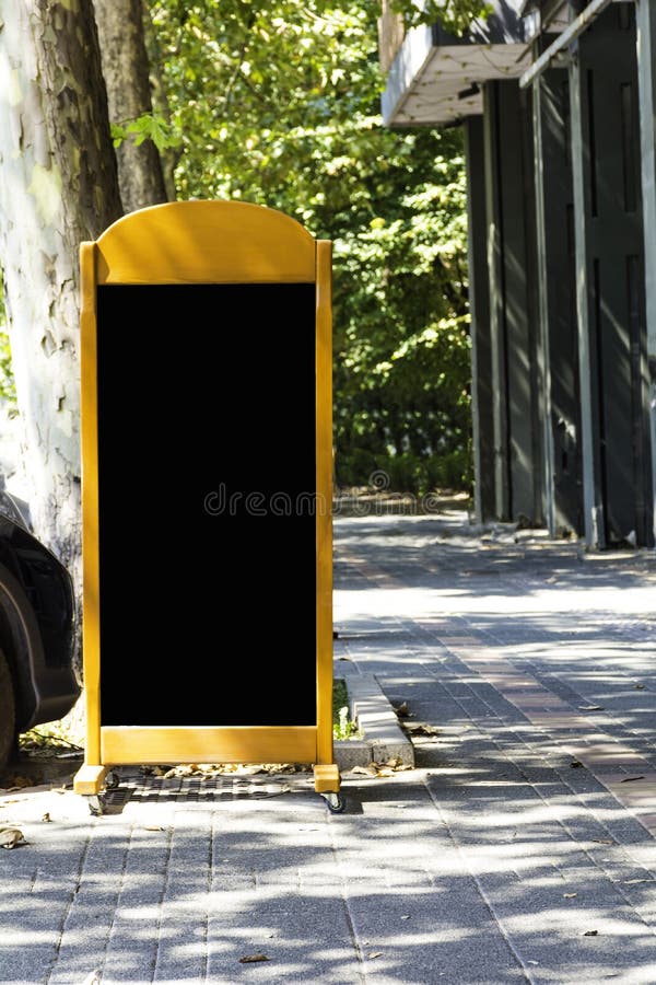 Vertical Blank Mock Up Sign Billboard Rectangular White Mockup City ...