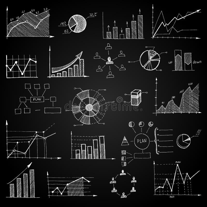 Doodle Infographic Design Elements Stock Vector - Illustration of chart ...