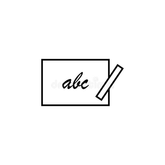 Chalk Board Icon. Element of Education for Mobile Concept and Web Apps ...