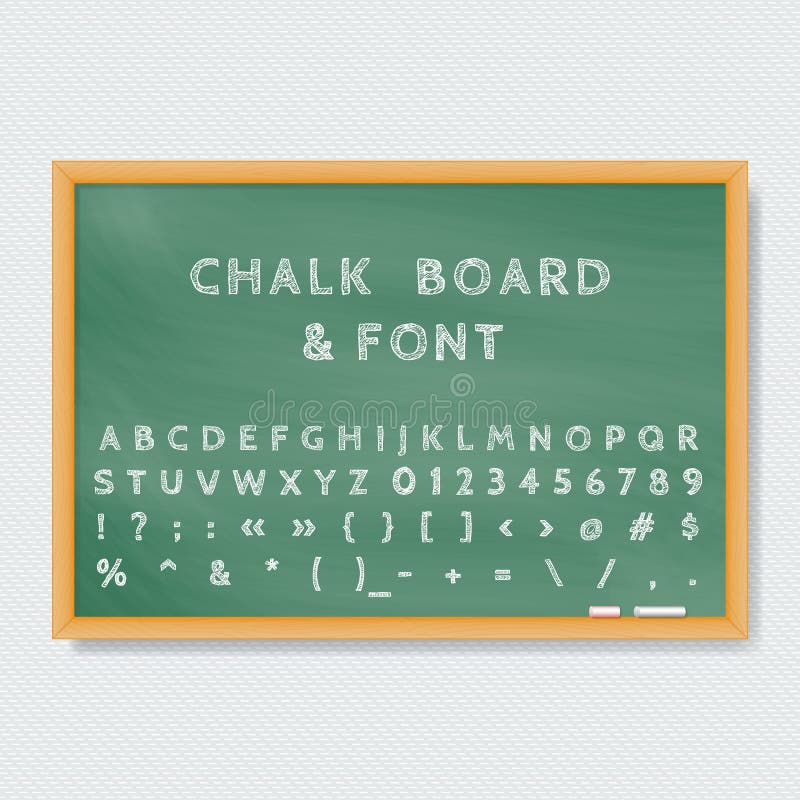Chalk board stock vector. Illustration of banner, frame - 86507017