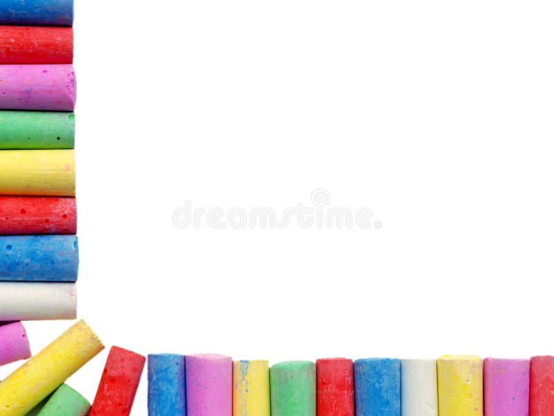 Chalk border stock photo. Image of blue, green, coloured - 4078138