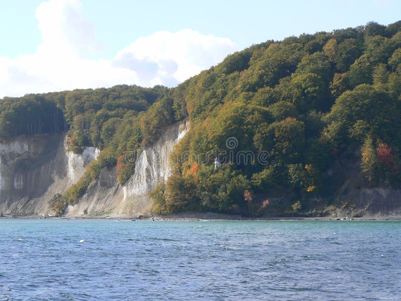 Chalk Cliffs on the Island of Rügen Stock Image - Image of tourism ...
