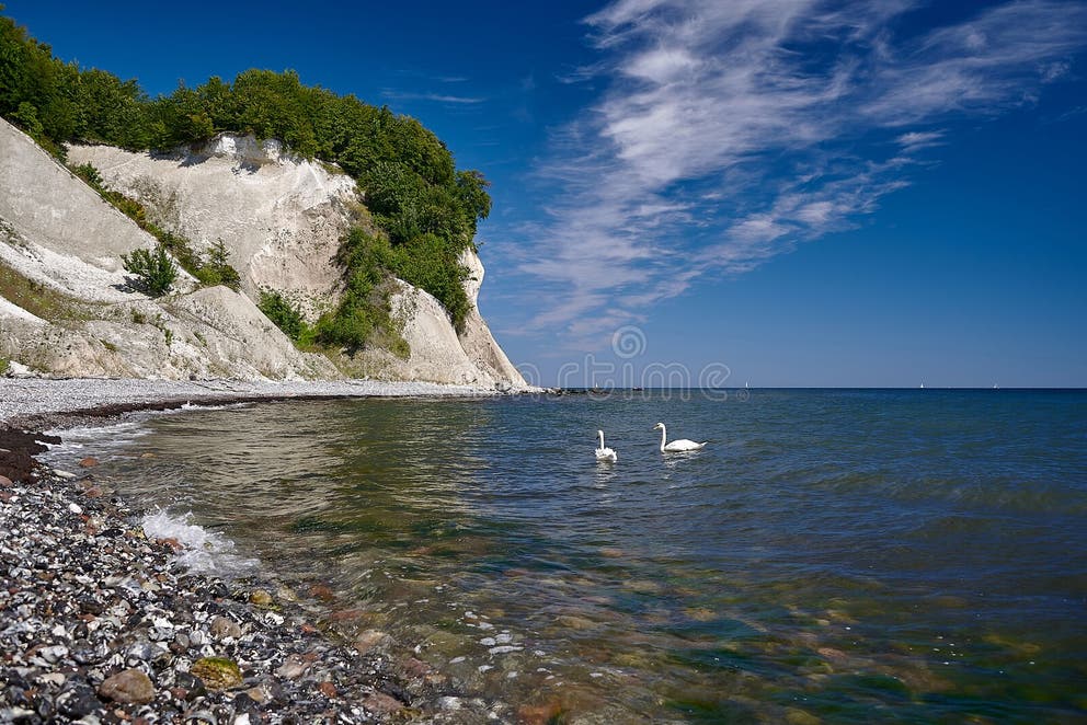 Chalk coast of Rugen stock photo. Image of coast, horizon - 312833840