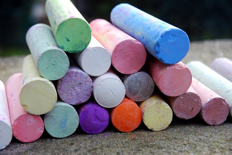 Chalk crayons stock photo. Image of colours, fantasy - 50295074