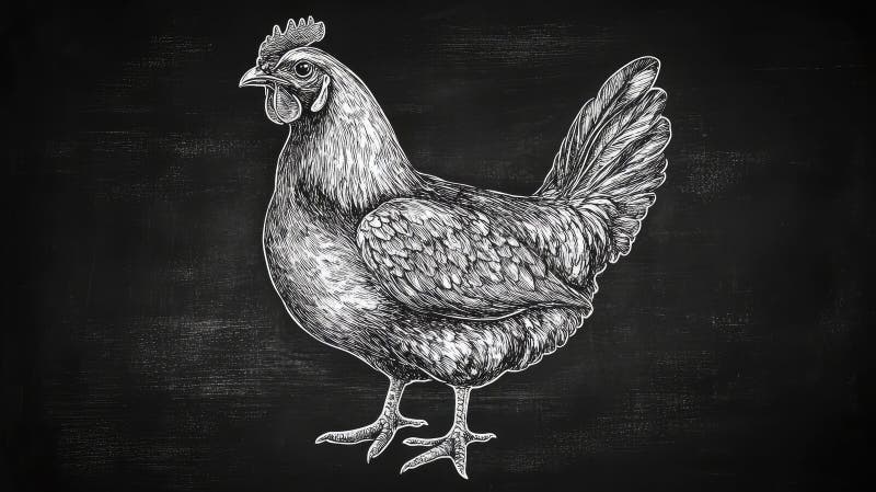 131 Chicken Drawing Outline Stock Photos - Free & Royalty-Free Stock ...