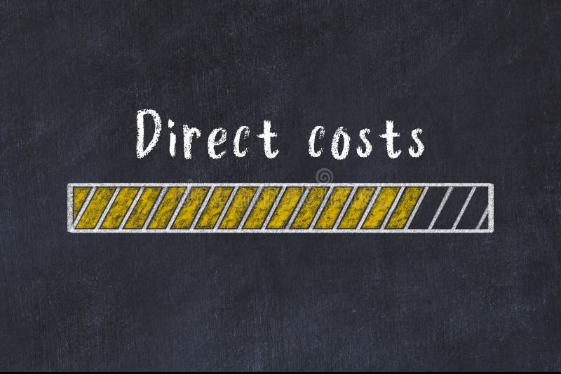 Direct costs icon stock vector. Illustration of element - 156481242