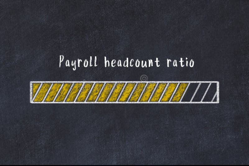 Chalk Drawing of Loading Progress Bar with Inscription Payroll ... Chalk Drawing of Loading Progress Bar with Inscription Payroll ...