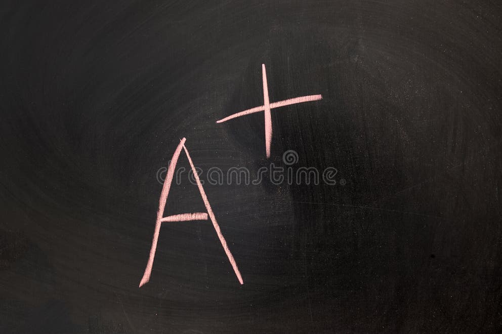 A+ stock image. Image of score, board, reminder, grade - 50926391