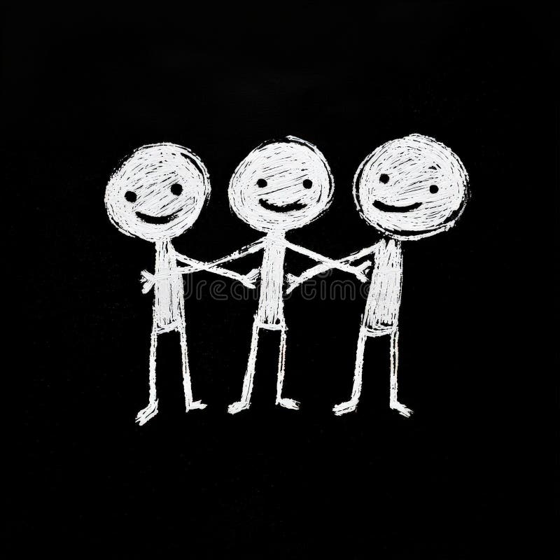 3 Stick Figure Friends