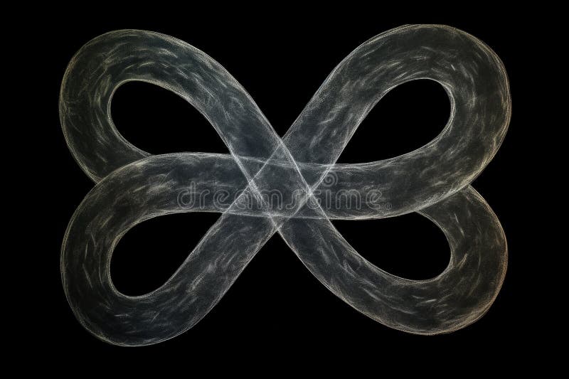 Chalk Drawn Infinity Symbol on a Blackboard Stock Photo - Image of ...