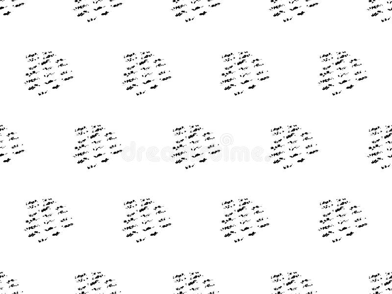 Chalk Drawn Lines Seamless Pattern. Pencil Squiggles Ornament. Scribble ...