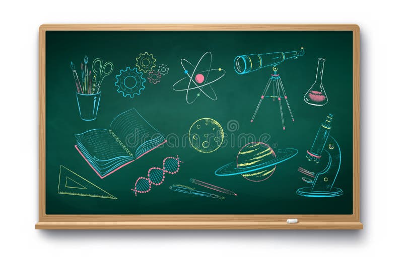 Vector Set of Science Illustrations Stock Vector - Illustration of ...