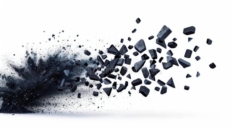 Chalk Dust Clouds Burst, Creating an Explosive Look with Sleek, Modern ...