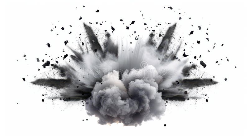 Chalk Dust Clouds Burst, Creating an Explosive Look with Sleek, Modern ...