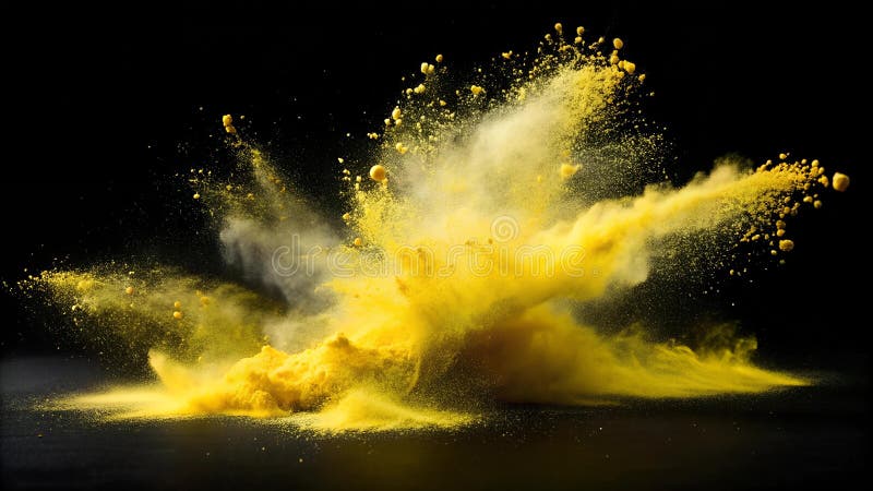 Chalk Dust Explosion: a Moment of Pure Creativity AI Generated Stock ...