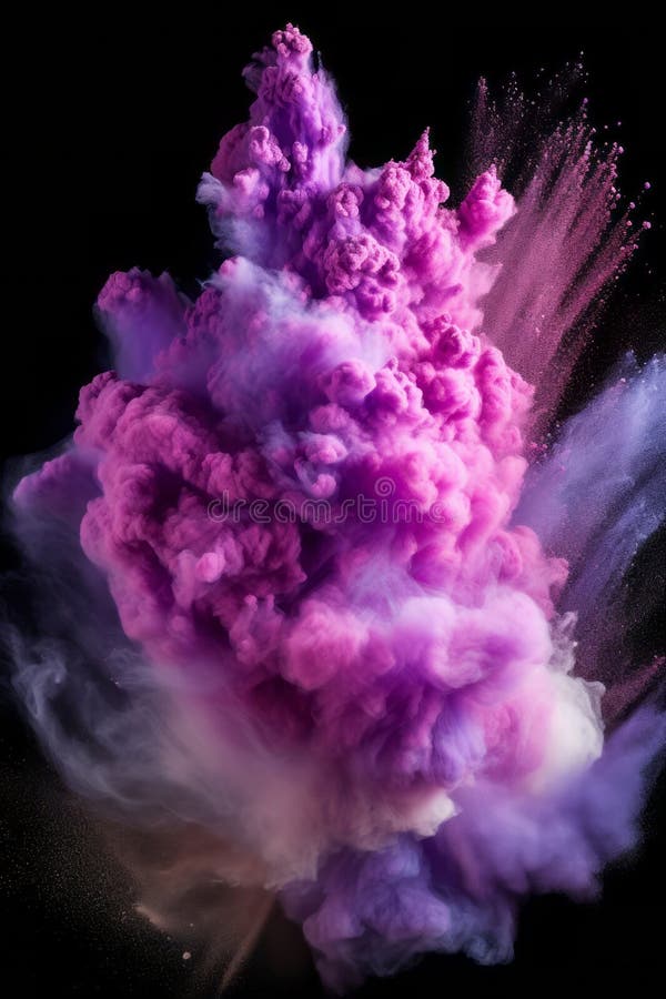 Chalk Dust Powder Explosion on a Dark Background Stock Illustration ...