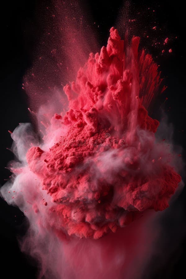 Chalk Dust Powder Explosion on a Dark Background Stock Illustration ...