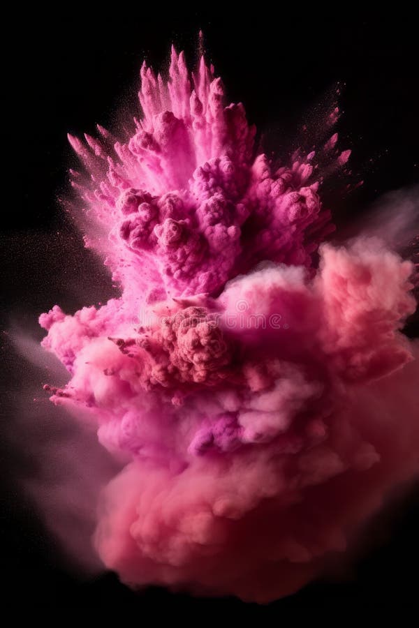 Chalk Dust Powder Explosion on a Dark Background Stock Illustration ...