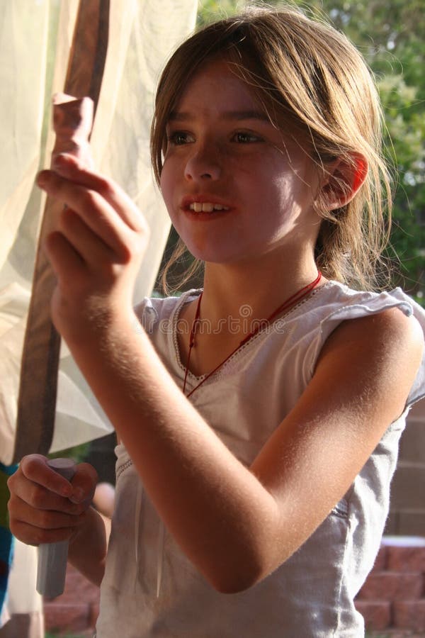 Chalk Face stock photo. Image of girl, child, beauty, girls - 266194