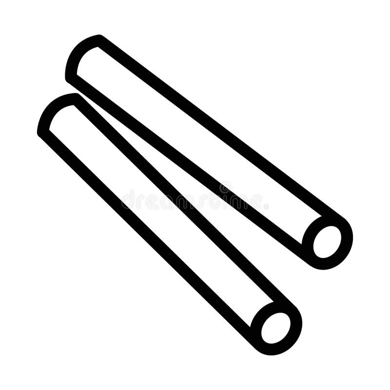 Chalk Icon Design in Filled and Outlined Style Stock Vector ...