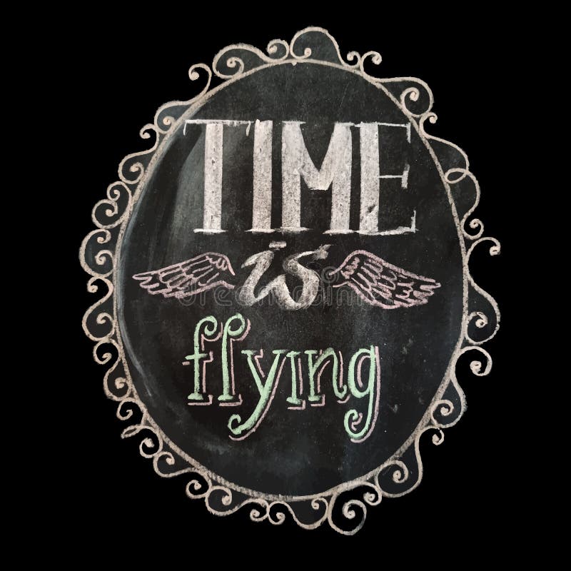 Time flying stock illustration. Illustration of flying - 31407070