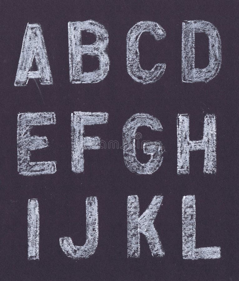 Chalk letters stock image. Image of message, stencils - 49525571