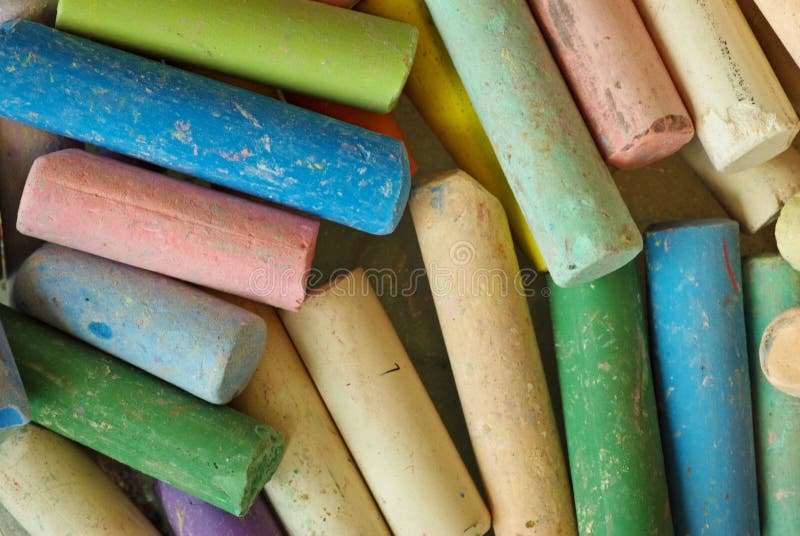 Coloured Blackboard Chalks stock image. Image of childhood - 2732639