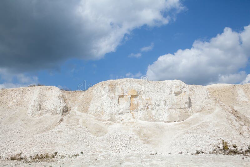 Chalk mining stock image. Image of material, geological - 179835501