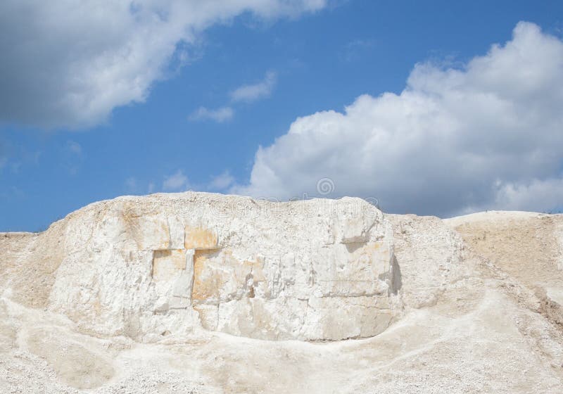Chalk Mining. Chalk Hills. Chalk Surface Stock Photo - Image of crushed ...