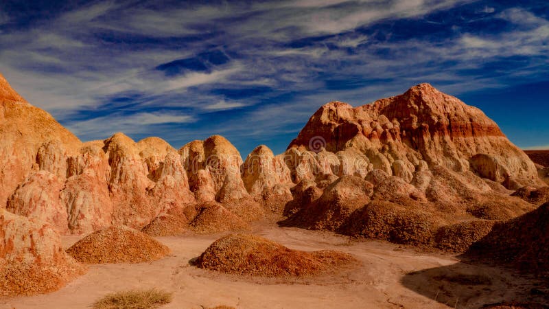 Chalk Mountains. Mountains of Clay and Sand. Stock Photo - Image of ...