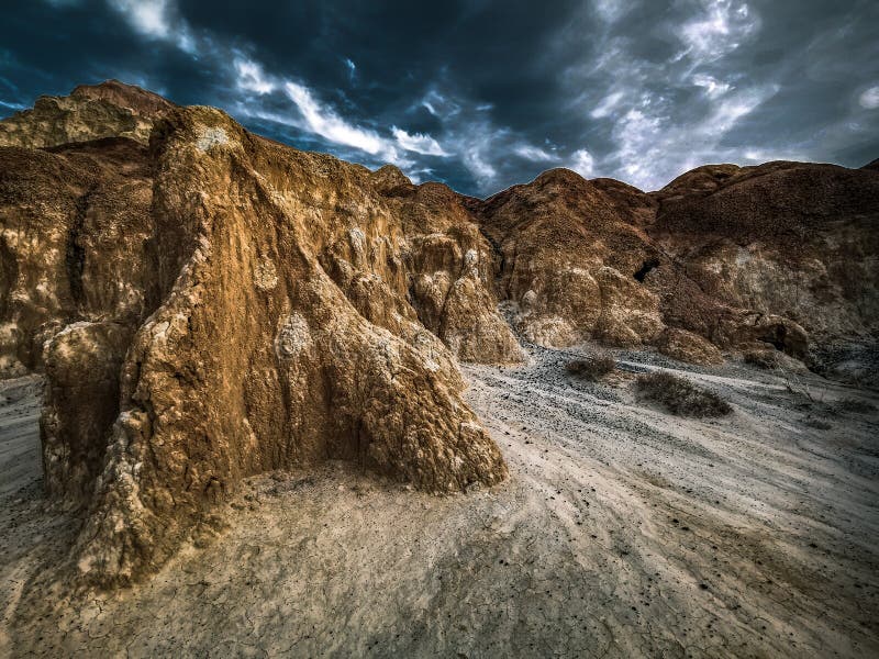 Chalk Mountains. Mountains of Clay and Sand. Stock Photo - Image of ...