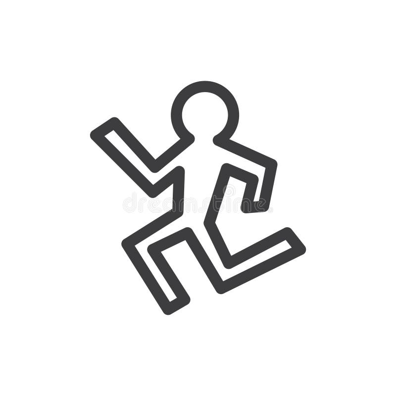 Chalk Outline. Vector Illustration Decorative Design Stock Vector ...