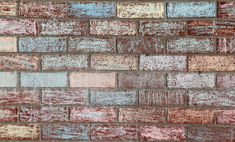 Chalk Painted Brick Wall stock image. Image of chalk - 60312175