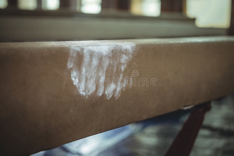 Chalk Powder Stain on Balance Beam Stock Image - Image of powder ...
