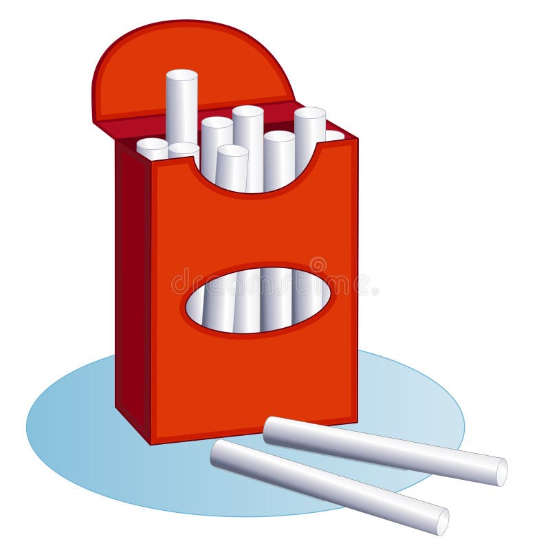 Chalk, Red Box of White Chalk Sticks Stock Vector - Illustration of ...