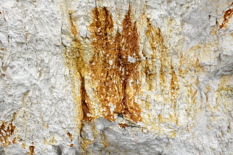Chalk rock stock image. Image of rock, limonite, erosion - 41264851