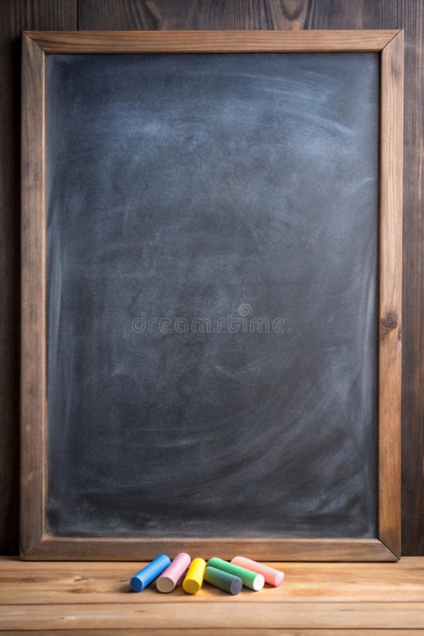 Chalk Rubbed Out on Blackboard Surface Stock Illustration ...