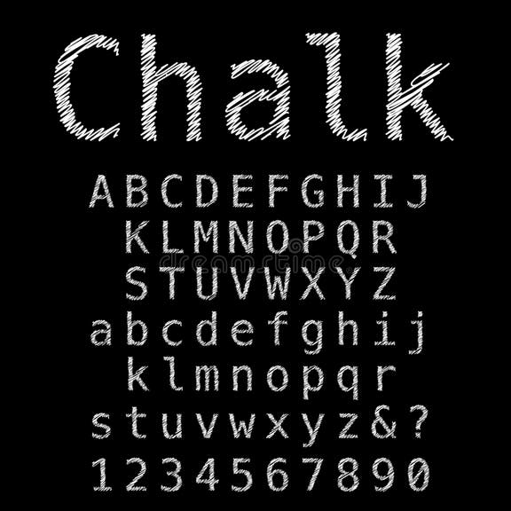 Chalk scribble stock vector. Illustration of board, letter - 112742555