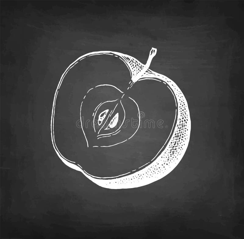 Apple Engraving Chalk Stock Illustrations – 137 Apple Engraving Chalk ...