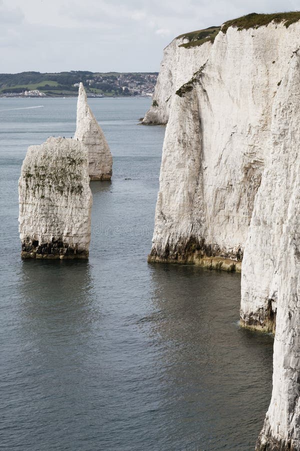 Old Harry Rocks, Chalk Stacks, Swanage Dorset England Stock Image ... Old Harry Rocks, Chalk Stacks, Swanage Dorset England Stock Image ...