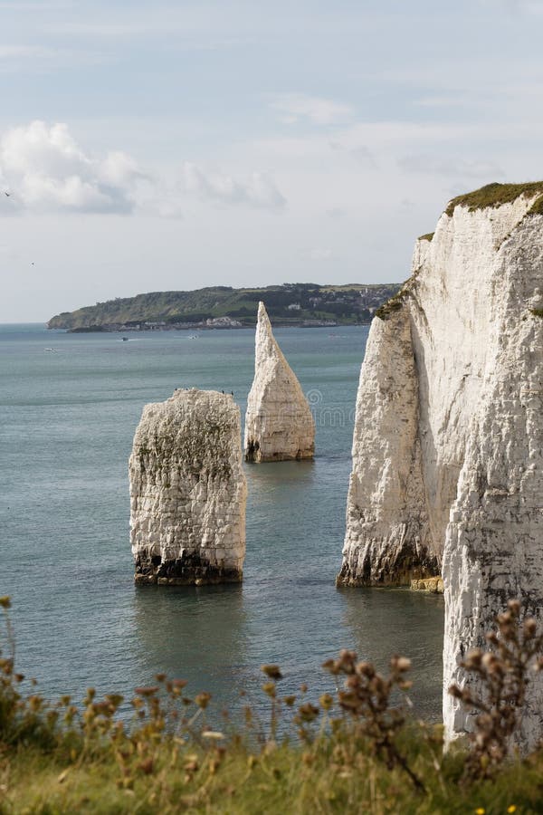 Old Harry Rocks, Chalk Stacks, Swanage Dorset England Stock Photo ... Old Harry Rocks, Chalk Stacks, Swanage Dorset England Stock Photo ...