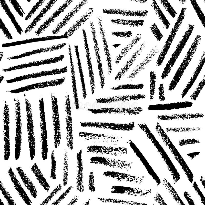 Chalk Strips Simple Seamless Pattern Stock Vector - Illustration of ...