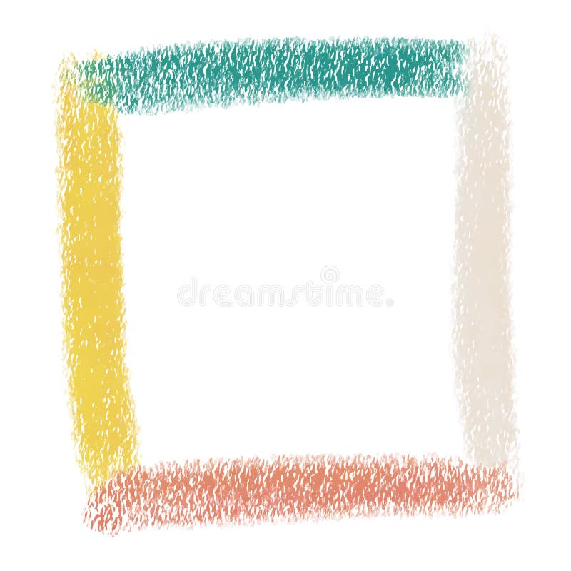 Chalk Texture Square Banner on Blackboard. Vector Design Elements. Stock Vector - Illustration ...