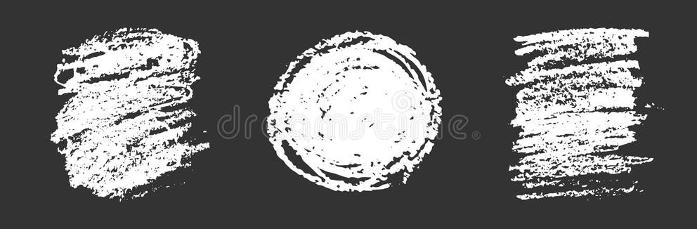 Chalk Texture Stain Set. Hand Drawn Chalk Background Doodle Effect ...