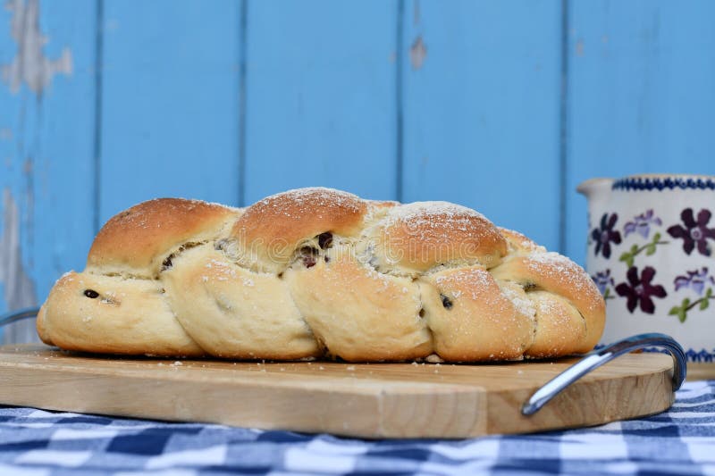 Chalka or Challah bread stock photo. Image of board - 280755260