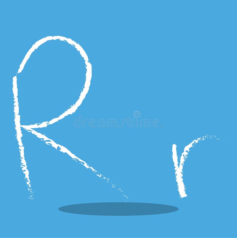 Chalkboard Alphabet 18 stock vector. Illustration of cartoon - 198984417