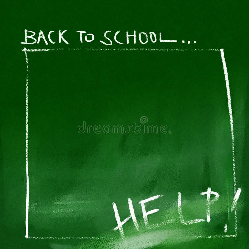 Chalkboard Background - Back To School Stock Illustration ...