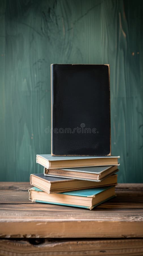 Chalkboard and Books Essential Elements for Back To School Concept ...